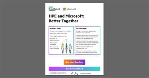 Abrahams Consulting Llc On Linkedin Hpe And Microsoft Better Together