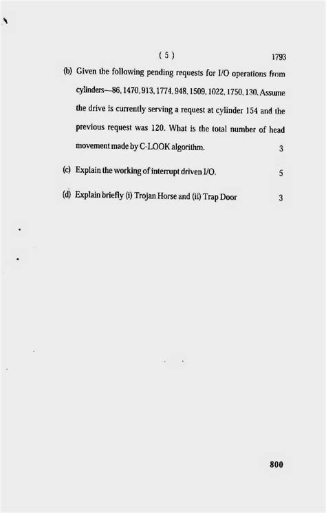 Du Cs Lectures Operating System Question Paper
