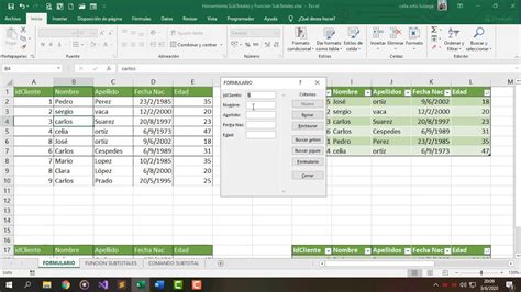 Formulario Excel Consejos