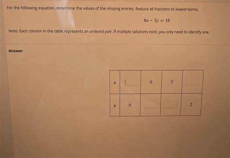 Solved For The Following Equation Determine The Values Of Chegg
