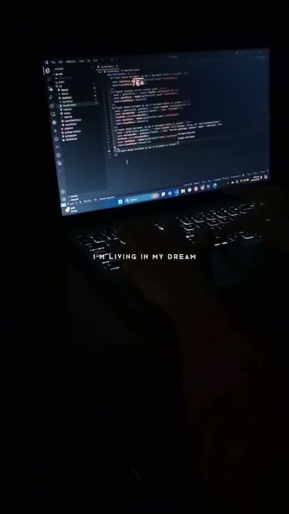 Im Living In My Dream 🖤 Computerscience Codinglife Motivation