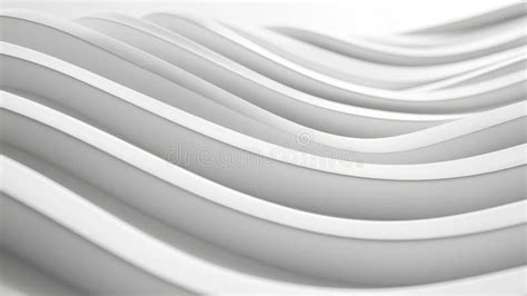 Modern Minimal White Gray Striped Background With Repeating Lines Forming Elegant Smooth Curves