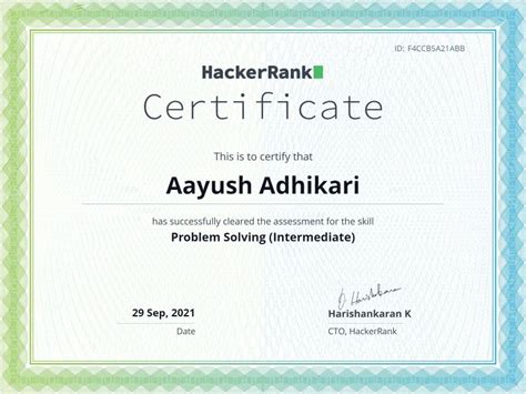 aayush adhikari on linkedin hackerrank certifications