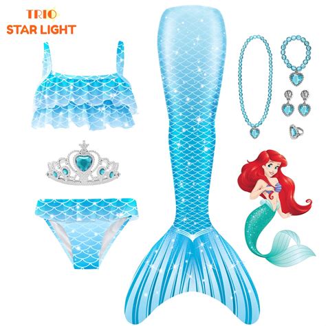Disfraz De Cola De Sirena Para Niños Princesa Niña Cosplay
