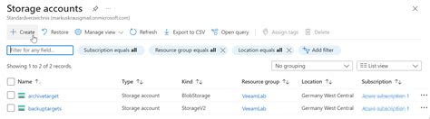 veeam azure object storage automation