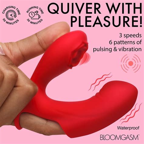 Rose Touch Pulsing Silicone Finger Vibrator The Bdsm Toy Shop