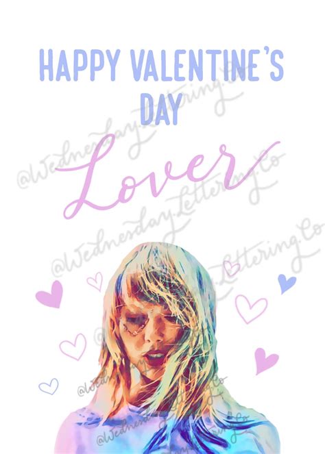 Taylor Swift Valentines Day Card Printable Card Swiftie Valentine Taylor And Travis Card