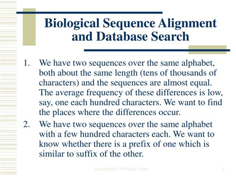 Ppt Dynamic Programming And Biological Sequence Comparison Powerpoint