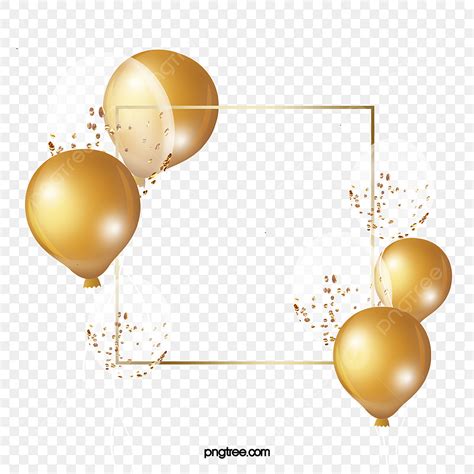 Шары золотые пнг на прозрачном фоне