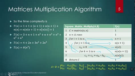 Topic 13 Design And Analysis Of Algorithms Divide And Conquer Matrix