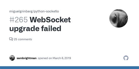 Websocket Upgrade Failed · Issue 265 · Miguelgrinbergpython Socketio