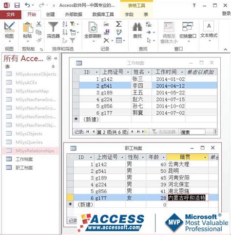 【access扫盲教程】access数据库学习入门教程 Access怎么建立数据表间的关系？【access软件网】