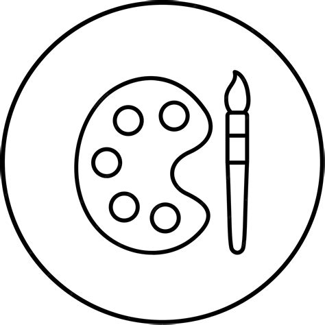 컬러 팔레트 아이콘 프리미엄 벡터