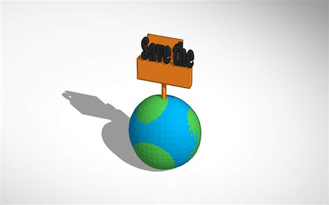 3d Design Earth Tinkercad