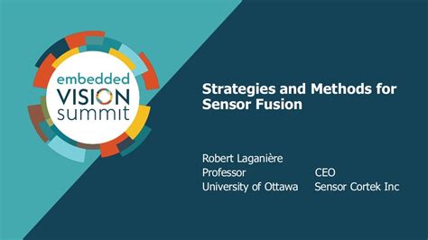 Strategies And Methods For Sensor Fusion A Presentation From Sensor Cortek PPT