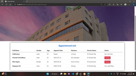Github Subhomoy Hospital Management System