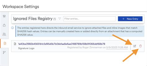 Ignored Files Registry