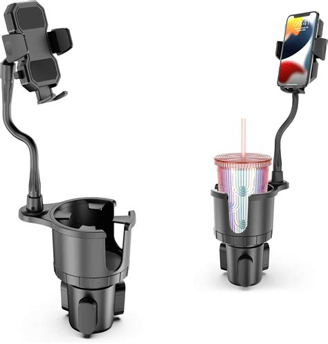 자동차 컵 홀더 휴대폰 범용 2 In 1 워터 확장 브래킷 조절 가능한 베이스 티몬