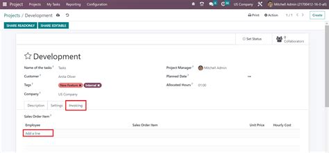How To Configure Projects In A Us Company Within Odoo 16