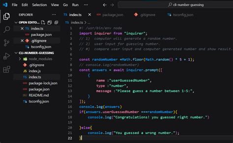 Talha Khan On Linkedin Clinumberguessinggame Typescript Gen