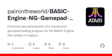 GitHub Painintheworld BASIC Engine NG Gamepad Testing First And Very Early Version Of A Mouse