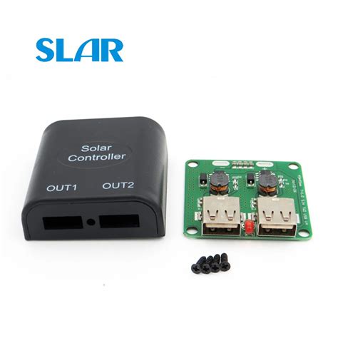 Dual USB 5V 2A With LED Indicator USB Solar Panels Voltage Controller Regulator Dc To Dc