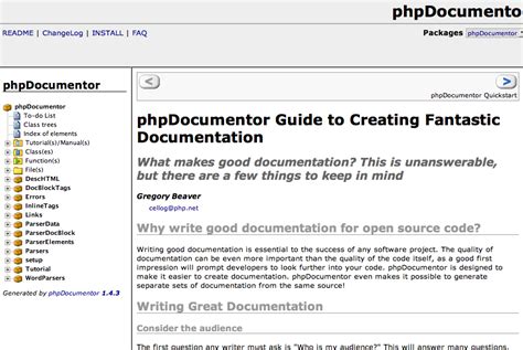 phpdocumentor fork earthli v2 programming earthli news