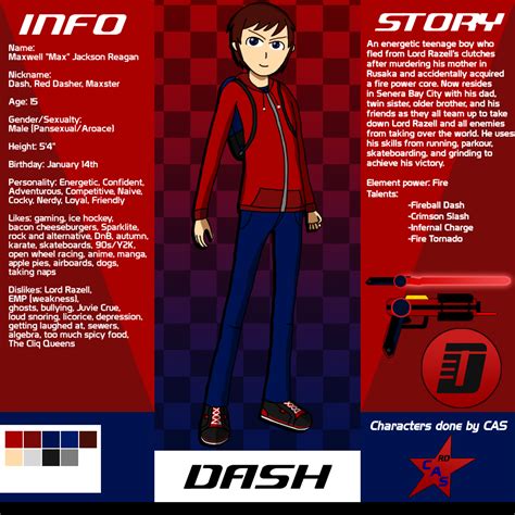 Dash Reference Sheet By Reddashercas On Deviantart