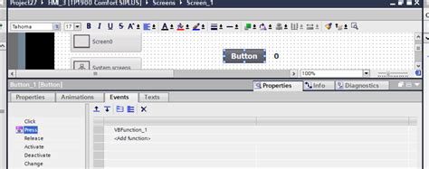 Plc Blog Siemens Wincc Hmi Basic Object Property And Programming In