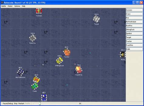 Window Of Robocode Running A Battle Image Indiedb