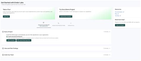 Quick Start With Github App Endor Labs Docs