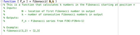Solved Function Fn Fibonacci N K This Is A Function That Chegg