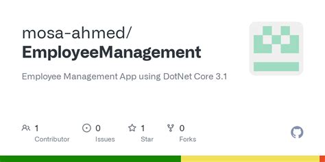 Github Mosa Ahmedemployeemanagement Employee Management App Using Dotnet Core 31