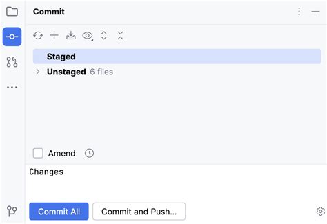 提交更改并将其推送到 Git 仓库 Intellij Idea 文档