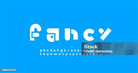 기발한 글꼴 재미있는 스타일의 알파벳 아이 흰색 문자와 숫자 벡터 일러스트 레이 션 10eps 0명에 대한 스톡 벡터 아트 및 기타 이미지 Istock