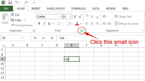 How To Insert Cubic Meter M3 Symbol In Excel Computers Tricks