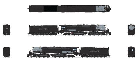 6980 Up Challenger 4 6 6 4 3942 Black And Graphite Coal Tender Para