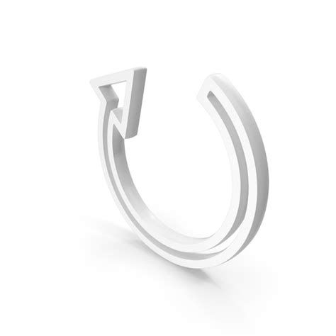 White Repeat Rotating Arrow Outline Icon Png Images And Psds For Download