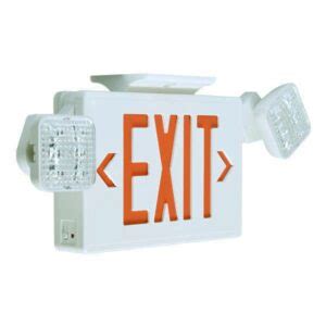 LED Exit Emergency Combo Sign EXTEC W Led Tech