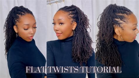Flat Twists Tutorial Diy Microlocs Youtube