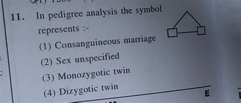 In Pedigree Analysis The Symbol Represents Filo