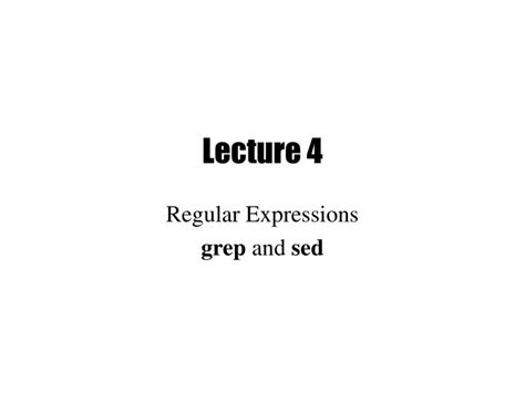 Ppt Lecture 4 Powerpoint Presentation Free Download Id 245143