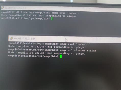 多机器手动创建集群失败not responding to pings 错误报告 EMQ 问答社区