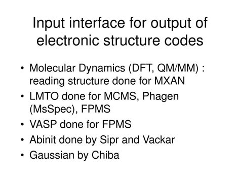 Ppt Some Ideas For Common Inputoutput Formats For The Ms Codes