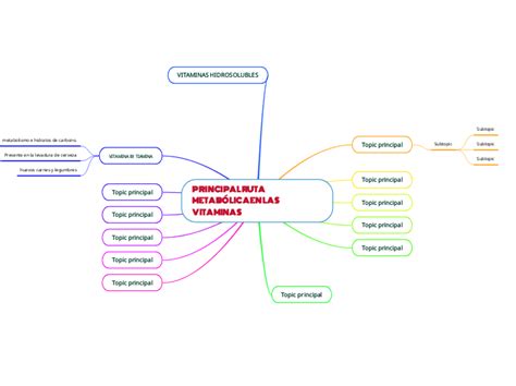 Principal Ruta MetabÓlica En Las Vitaminas Mind Map