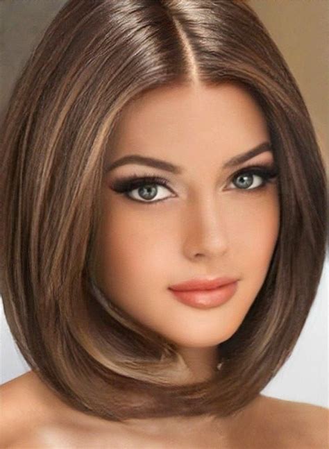 Stylush Hair Cut Brunette Beauty Hair Beauty Thick Hair Cuts Short