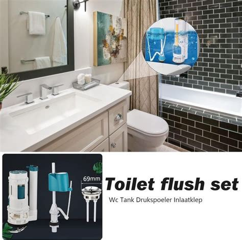 Commode Fitting Saifan Imported For One Piece Porta Commode Double Push Button Daraz Pk