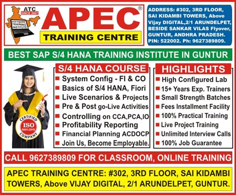 Sap S4 Hana Training In Guntur S4 Hana Course Institute Guntur