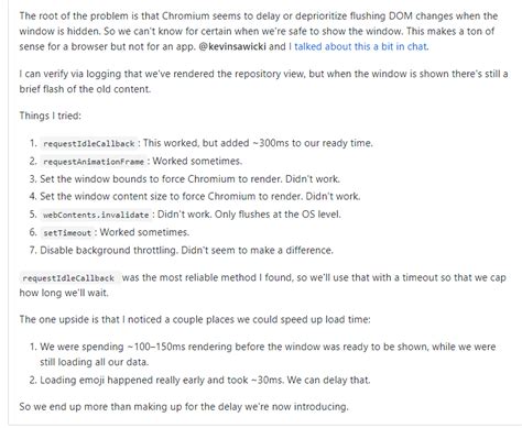 Layout Changes All Happen At Once After Hiding Showing A Browserwindow Issue Electron