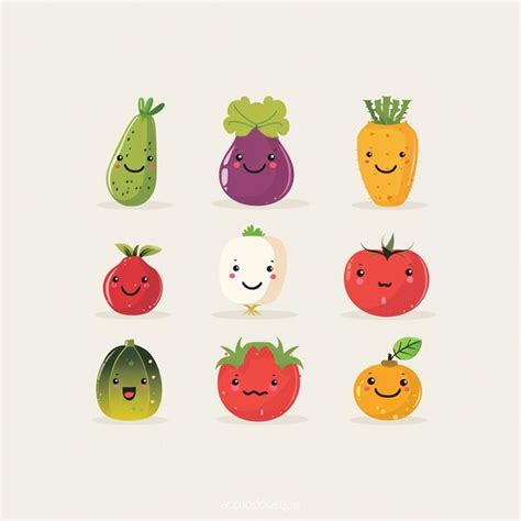 식품 일러스트레이션 건강한 채식주의자 채소 Vegan 터 유기농 당근 신선한 토마토 F 프리미엄 Ai 생성 벡터